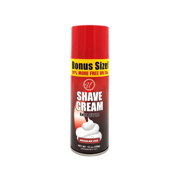 U Shaving Cream 120z- Red - northernsalesltd.com